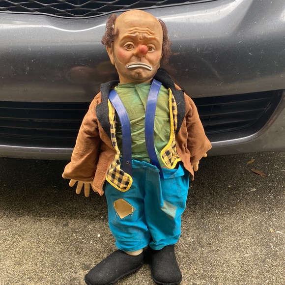 Other | Vintage 195s Emmett Kelly Willie The Clown Hobo Doll 20 Baby ...